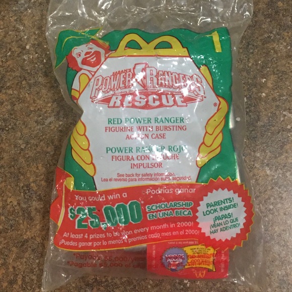 Power Ranger | Toys | Vintage Mcdonalds Happy Meal 200 Power Rangers ...